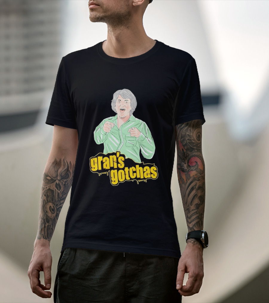 Gran's Gotchas Hilarious Moments With Playful Gesture Image T-Shirt