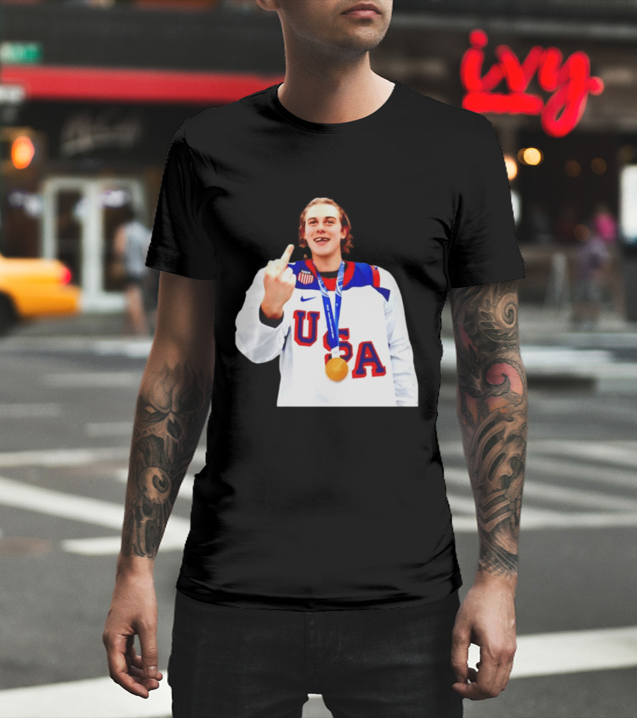 USA Gold Medal Middle Finger Olympic 2026 T-Shirt
