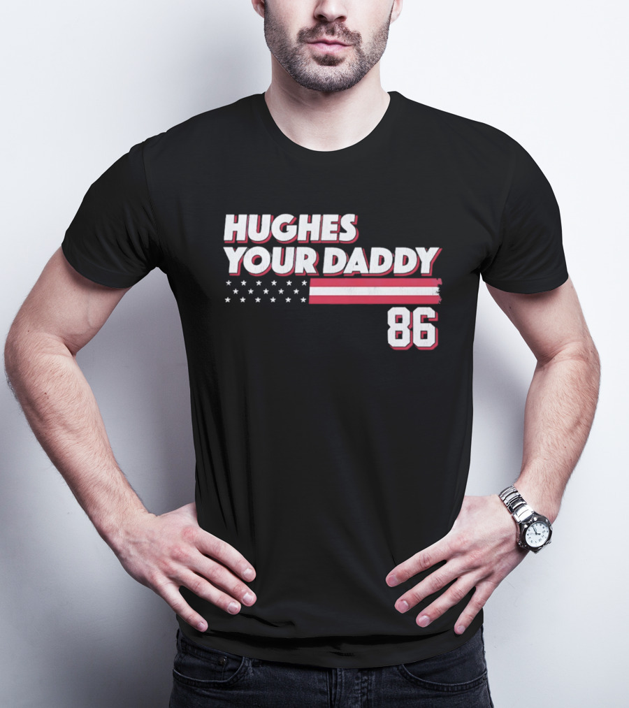 Hughes Your Daddy 86 Stars And Stripes T-Shirt