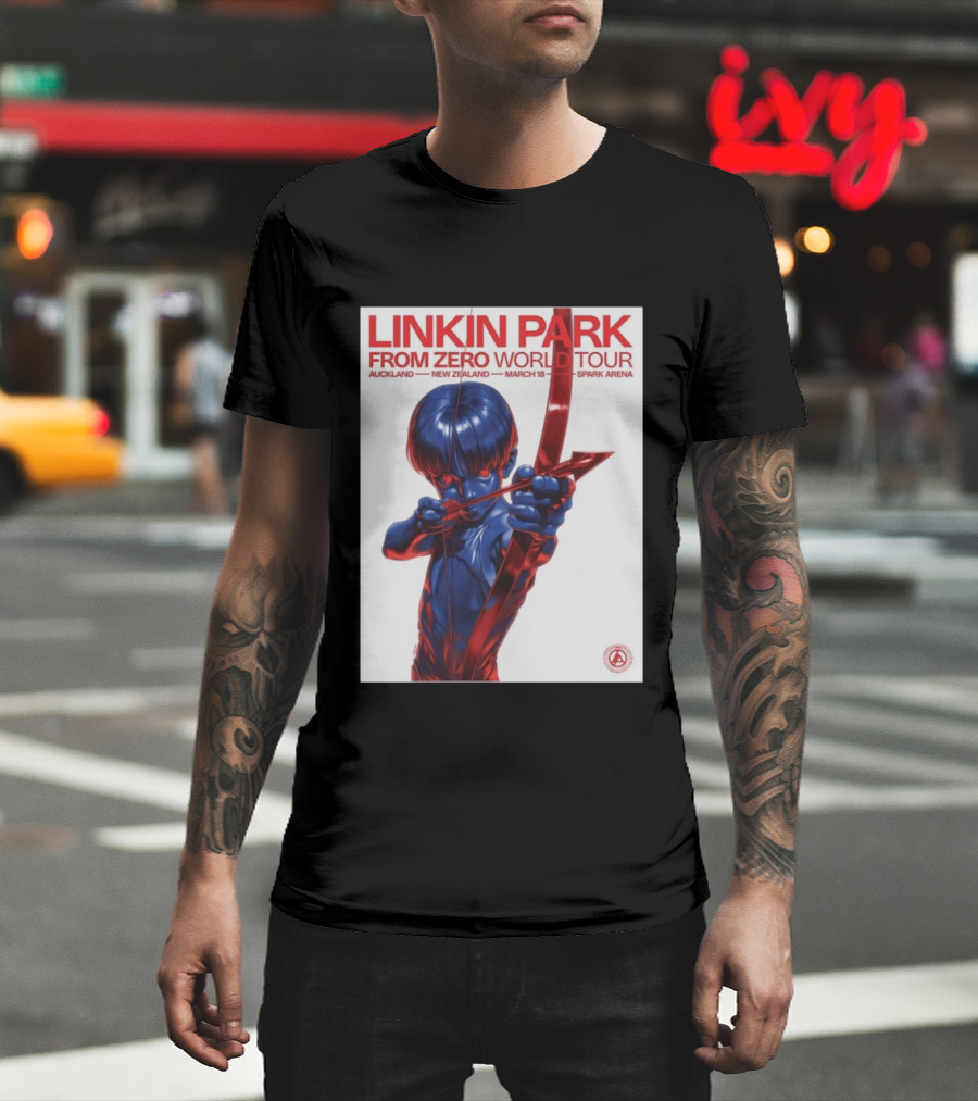 Linkin Park From Zero World Tour Auckland New Zealand 2026 March 18 Spark Arena T-Shirt