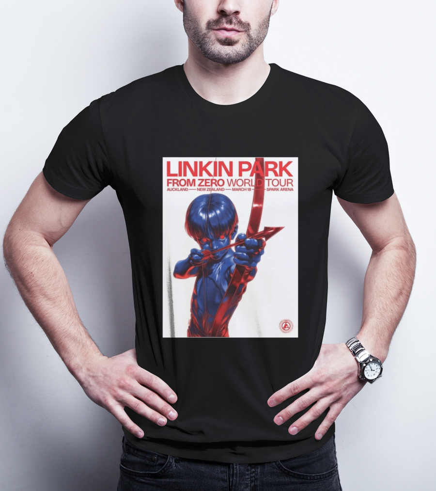 Linkin Park From Zero World Tour Auckland New Zealand 2026 March 18 Spark Arena T-Shirt
