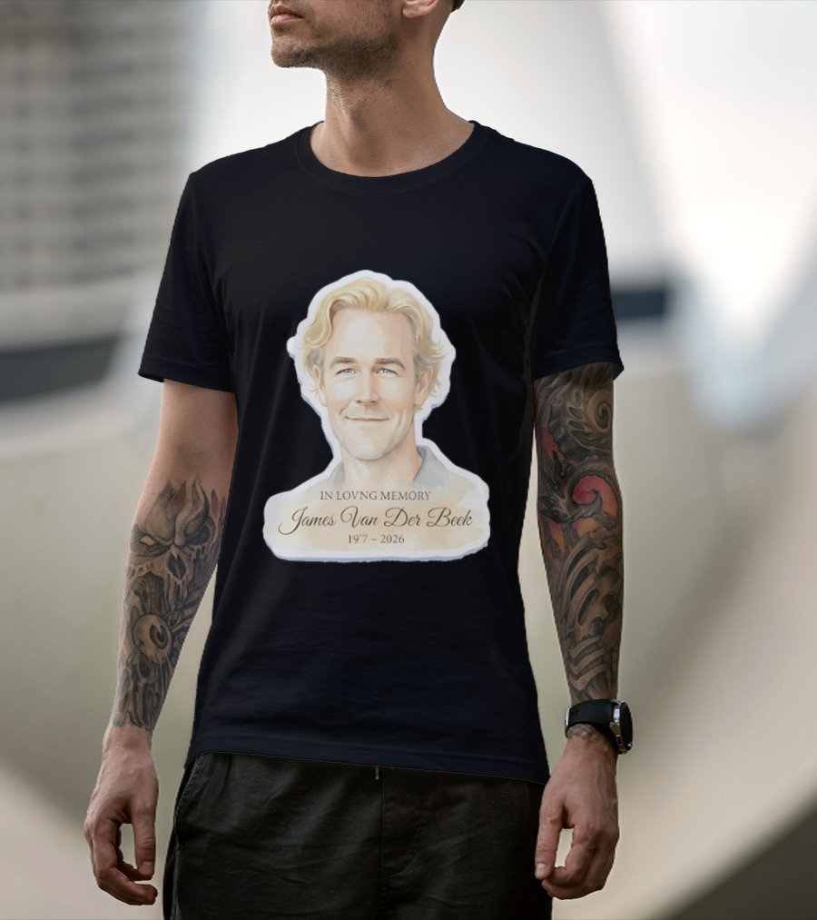 James Van Der Beek In Loving Memory 1977 2026 T-Shirt