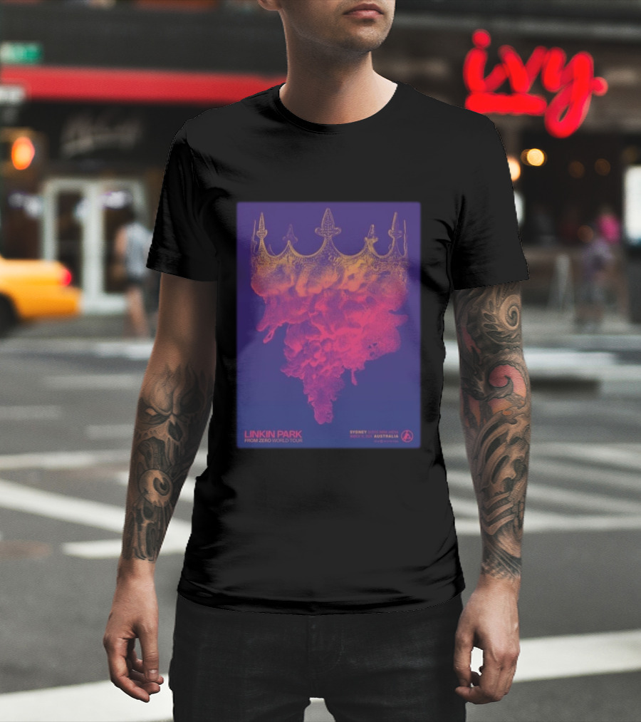 Linkin Park From Zero World Tour Sydney Qudos Bank Arena March 15 2026 Night 2 Australia Gig T-Shirt