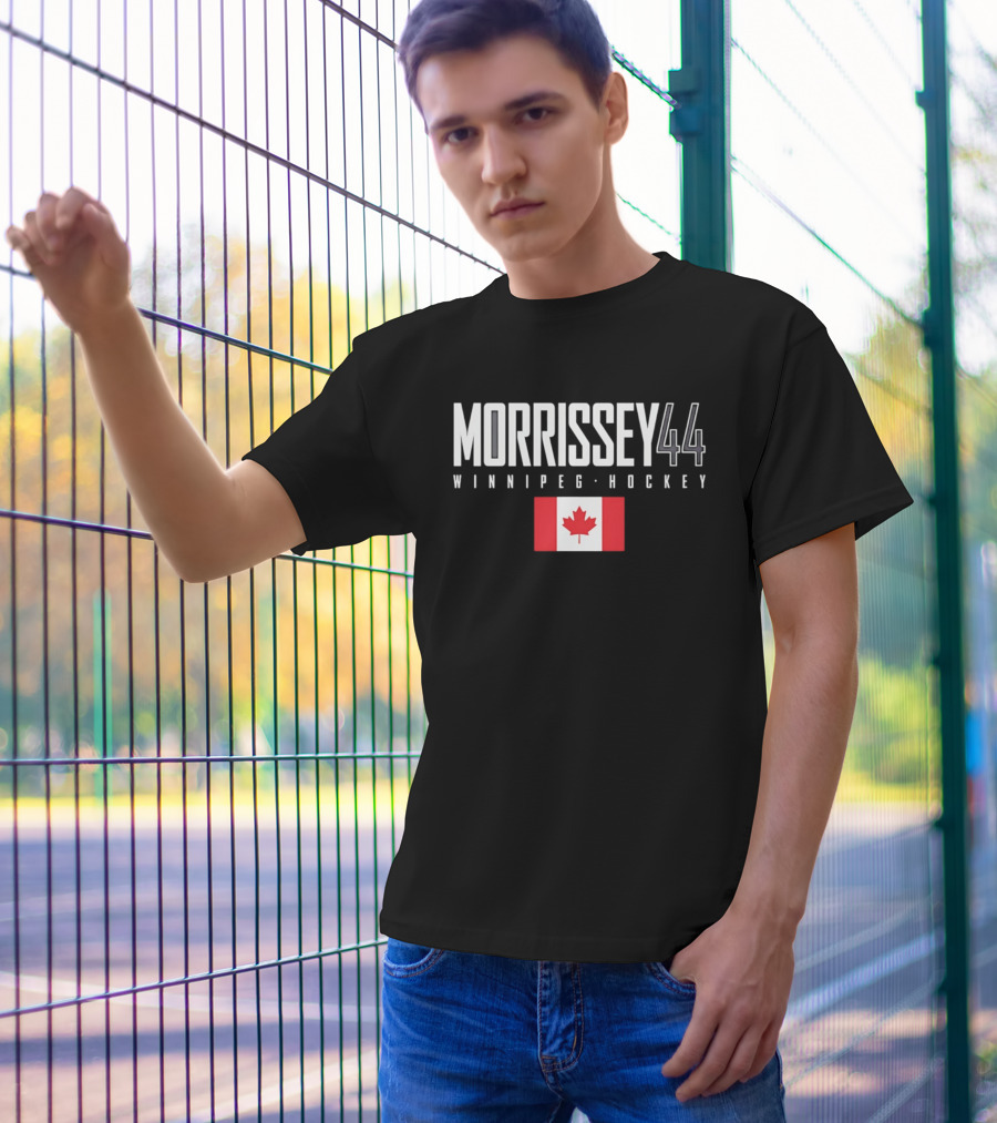 Morrissey 44 Winnipeg Hockey Canada Flag T-Shirt