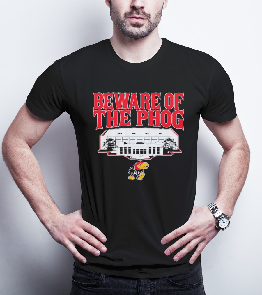 Beware Of The Phog Kansas Basketball Stadium Jayhawk T-Shirt