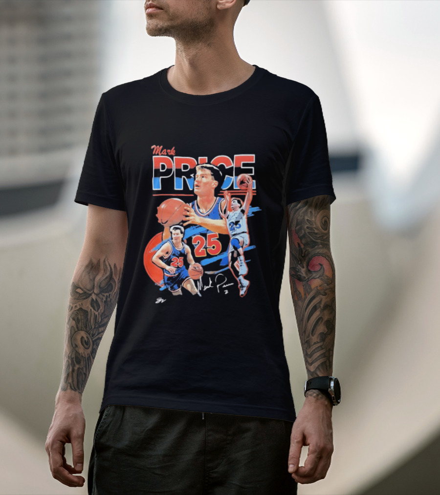 Mark Price 25 Orlando Magic Basketball Player T-Shirt