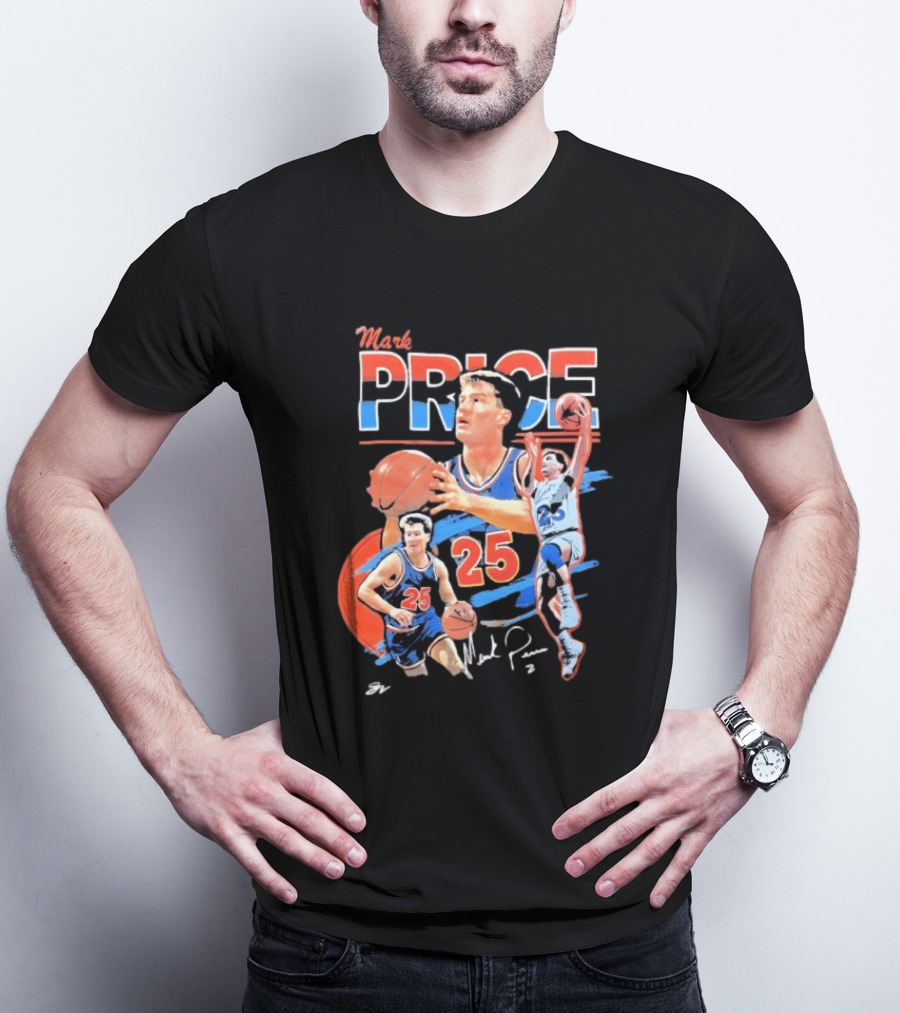 Mark Price 25 Orlando Magic Basketball Player T-Shirt