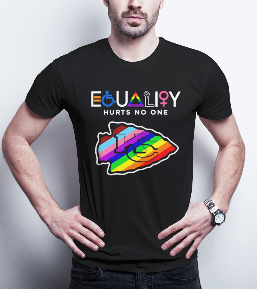 Kansas City Chiefs Equality Hurts No One LGBTQ Pride T-Shirt
