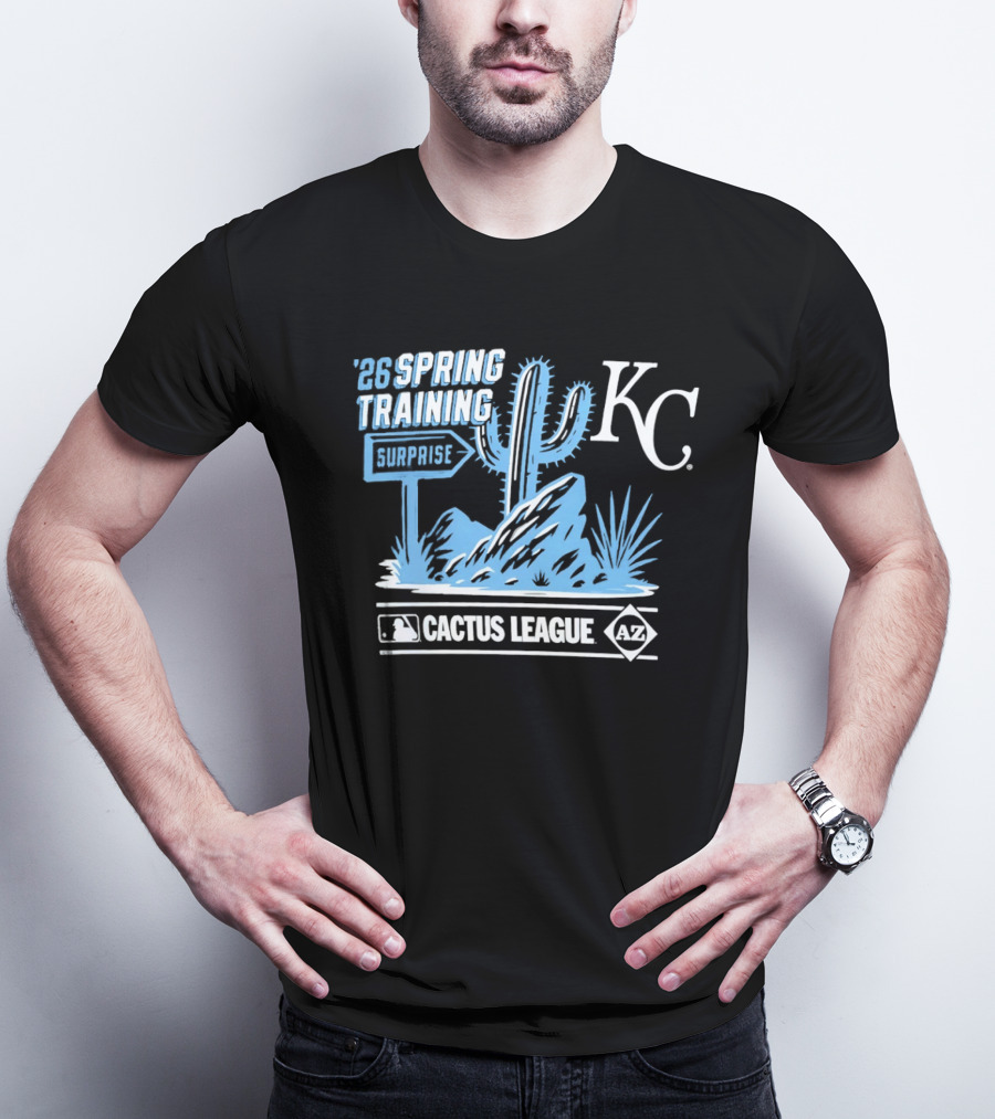 KC Royals 2026 Spring Training Surprise Cactus League Majestic T-Shirt