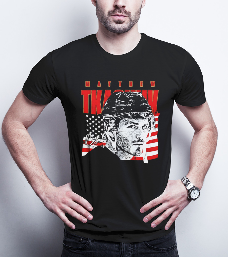 Matthew Tkachuk Usa Hockey Florida Stars And Stripes T-Shirt