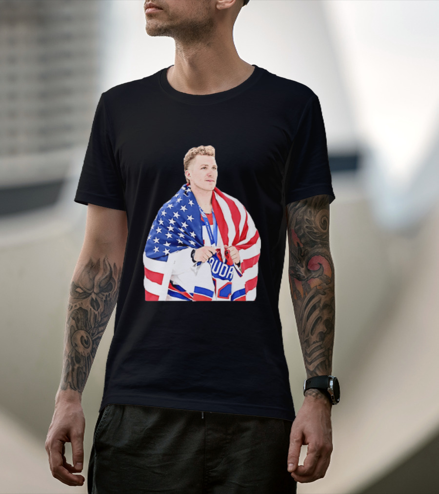Matthew Tkachuk Team USA 2026 Milano Cortina Winter Olympics Golden Goal T-Shirt