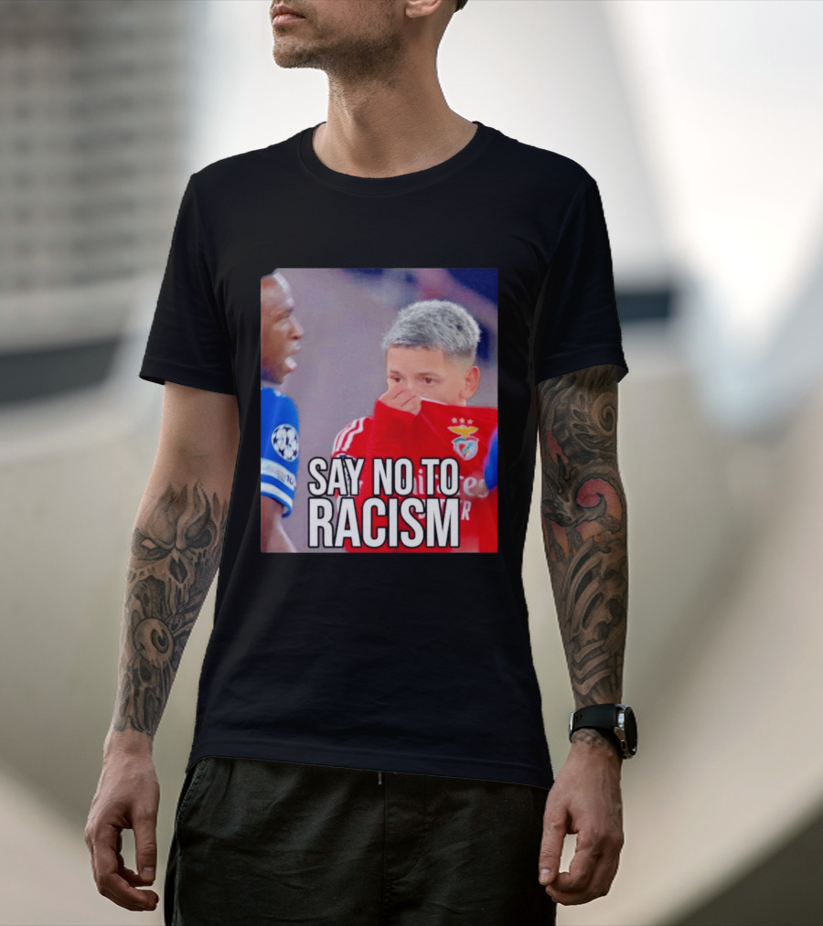 Say No To Racism Prestianni Benfica Soccer Awareness T-Shirt