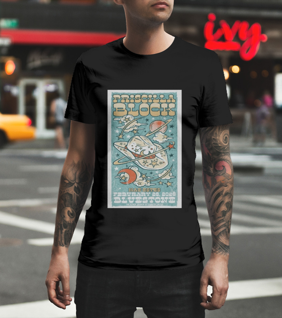 Priscilla Block Rae Estes February 26 2026 Bluestone Columbus OH T-Shirt