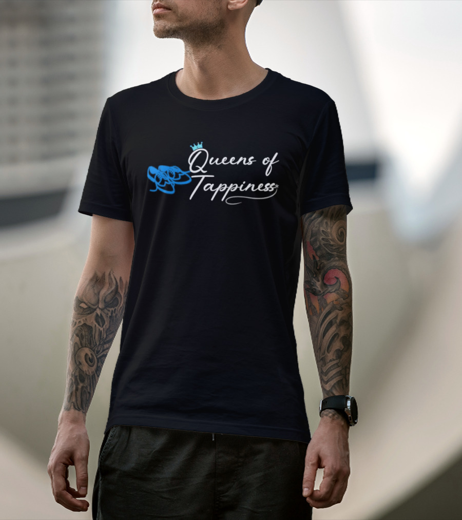 Queens Of Tappiness 2026 Blue Crown Script T-Shirt