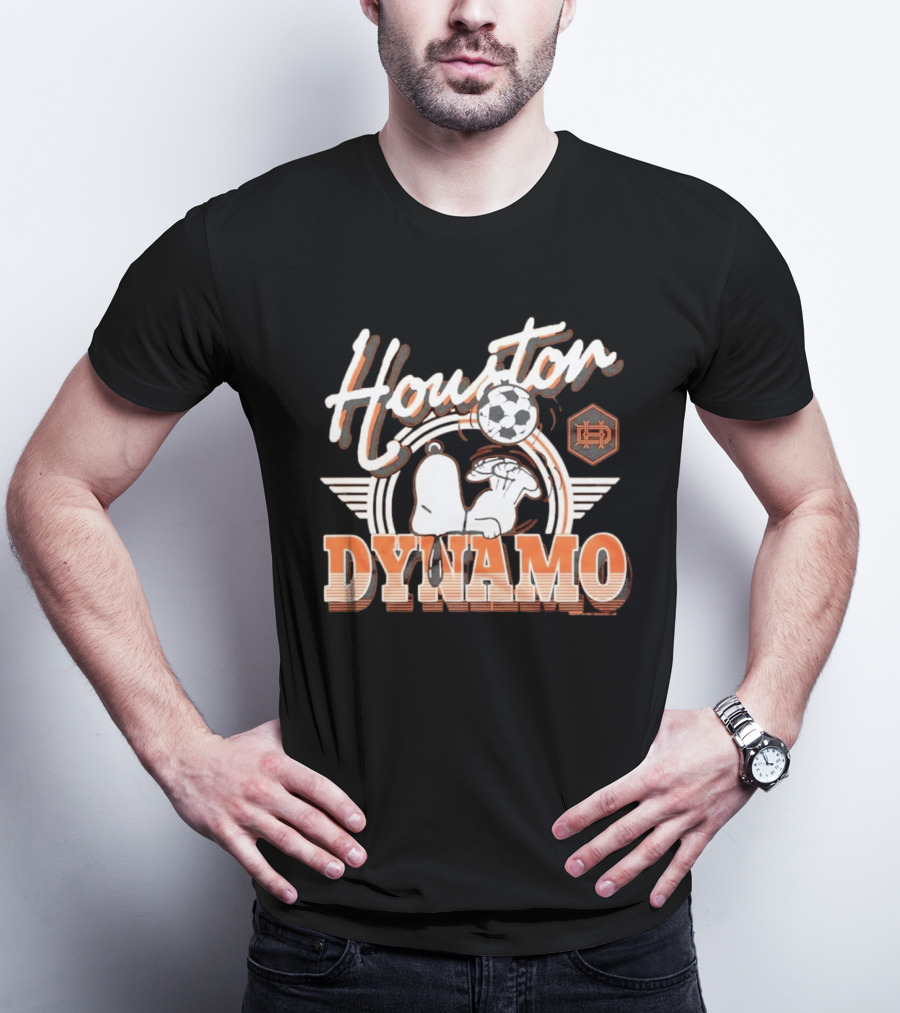 Houston Dynamo Snoopy Soccer Collaboration T-Shirt