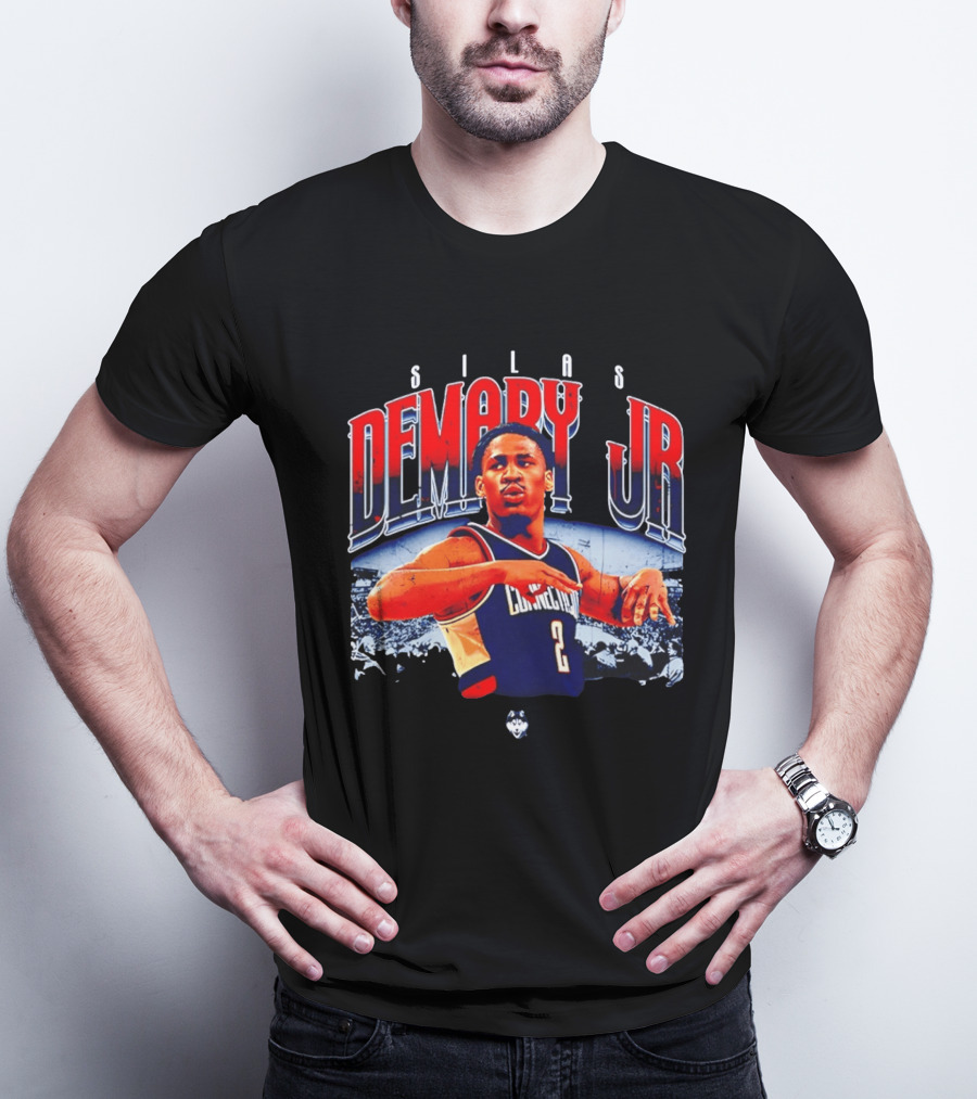 Silas Demary Jr UConn Husky Basketball Player Collage T-Shirt