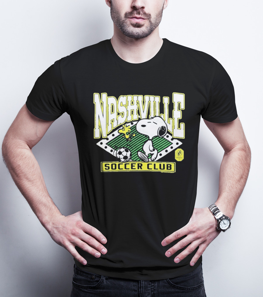Nashville Soccer Club Snoopy Woodstock Peanuts Collaboration T-Shirt