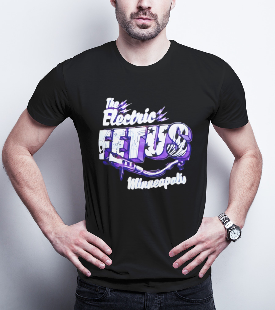 The Electric Fetus Minneapolis Purple Stars And Stripes T-Shirt