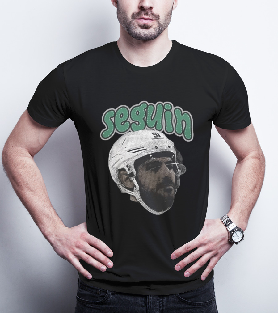 Seguin Dallas Stars Hockey Big Face T-Shirt
