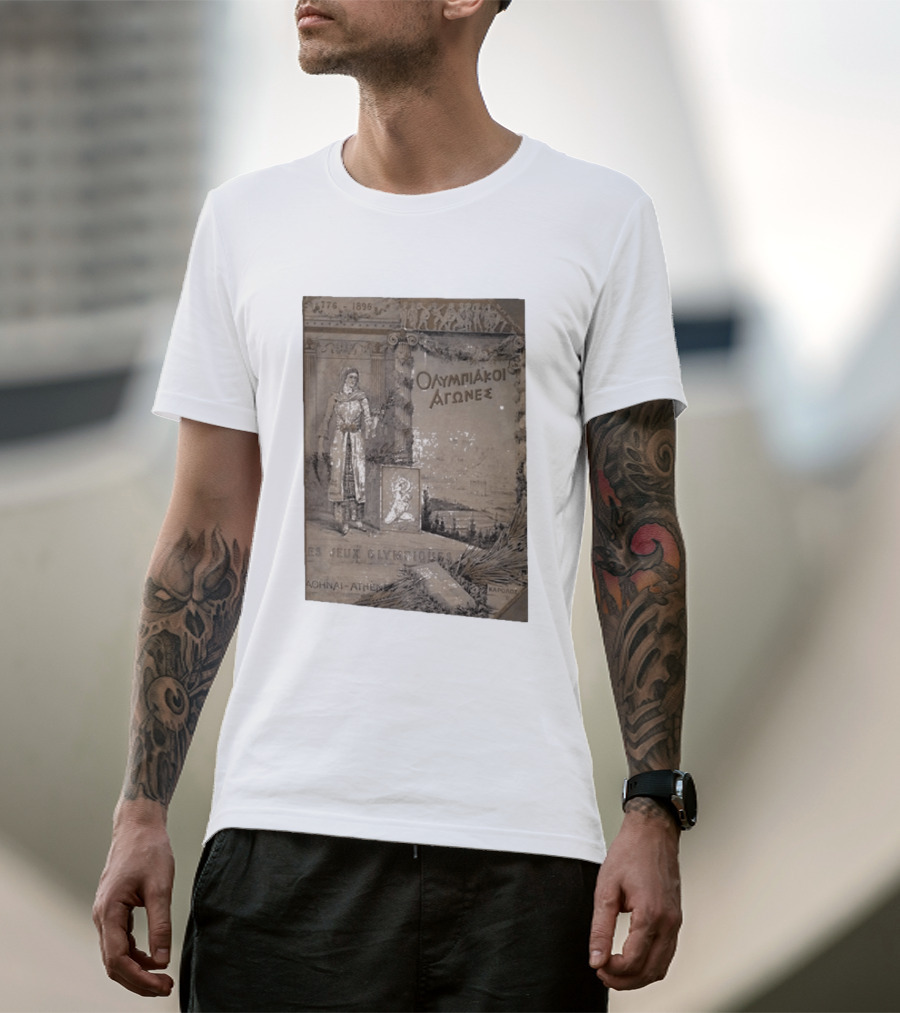 776 1896 Olympiakoi Agones Athina Athènes Jeux Olympiques T-Shirt