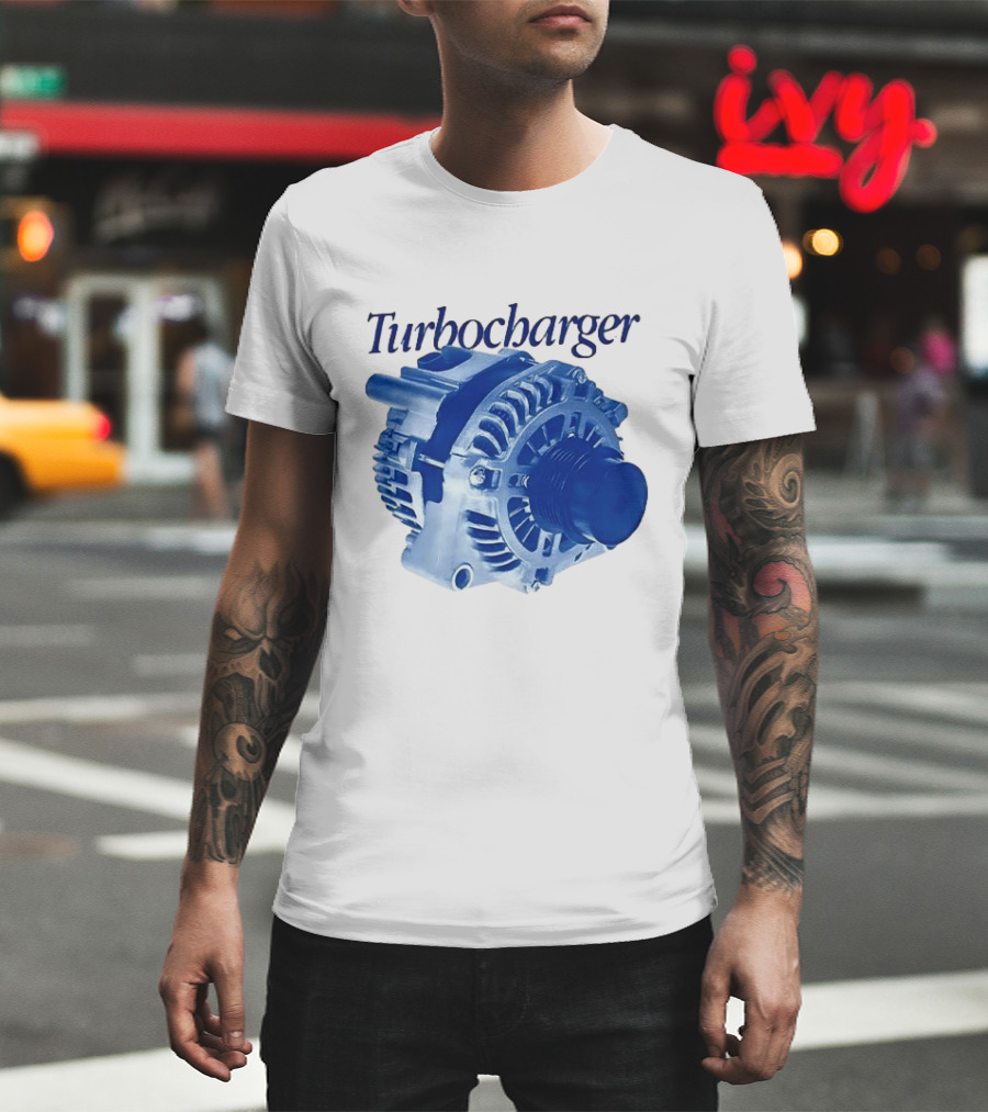 Turbocharger Alternator Blue Highlight T-Shirt