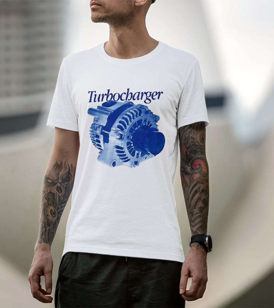 Turbocharger Alternator Blue Highlight T-Shirt