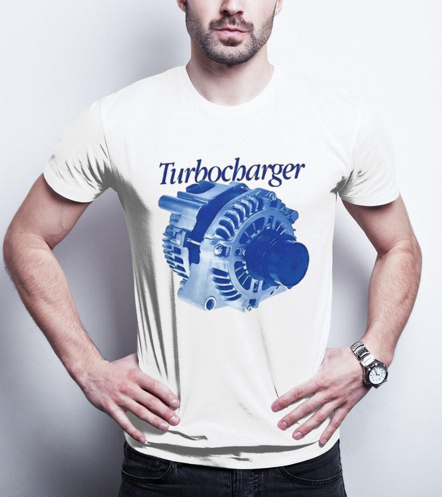 Turbocharger Alternator Blue Highlight T-Shirt