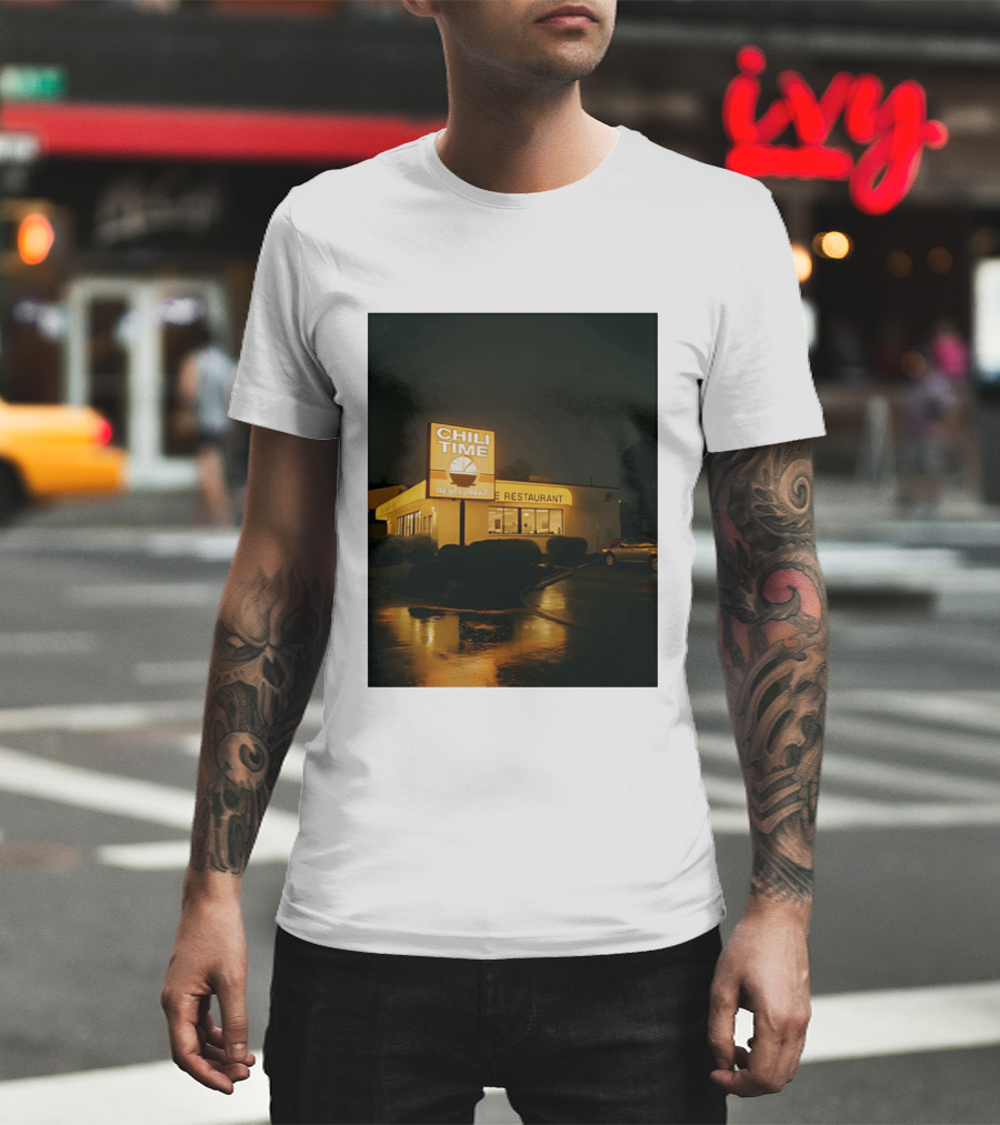 CHILI TIME Night Vibes Restaurant St Bernard Recreation Department T-Shirt