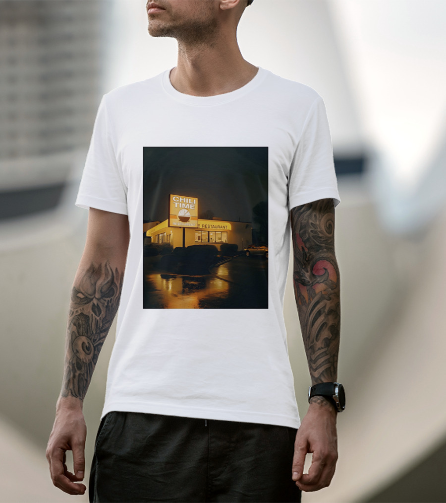 CHILI TIME Night Vibes Restaurant St Bernard Recreation Department T-Shirt