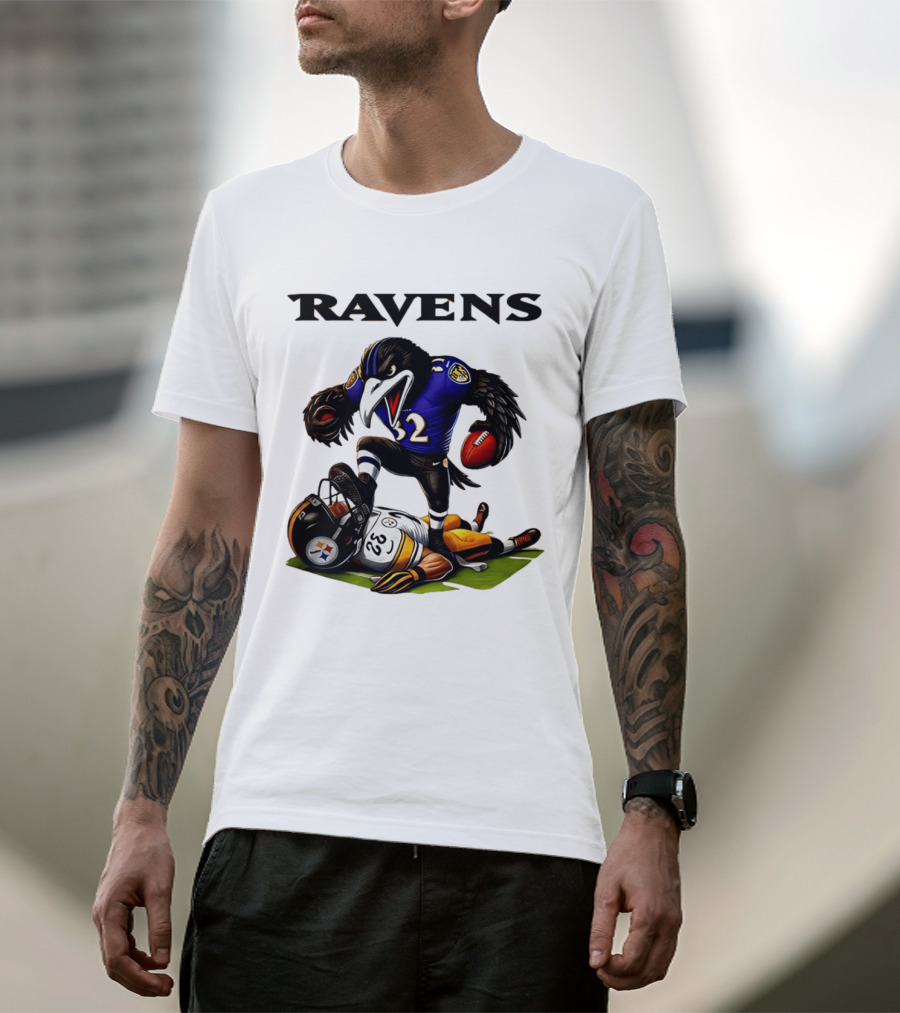 Ravens Vs Steelers Rivalry Intensity Football Battle T-Shirt