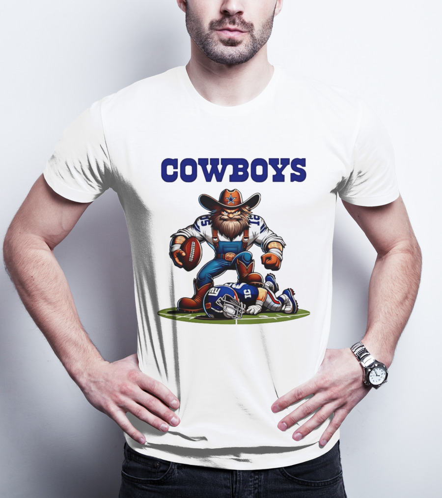 Cowboys Vs Giants Rivalry Iconic Clash Dallas Football Victory T-Shirt