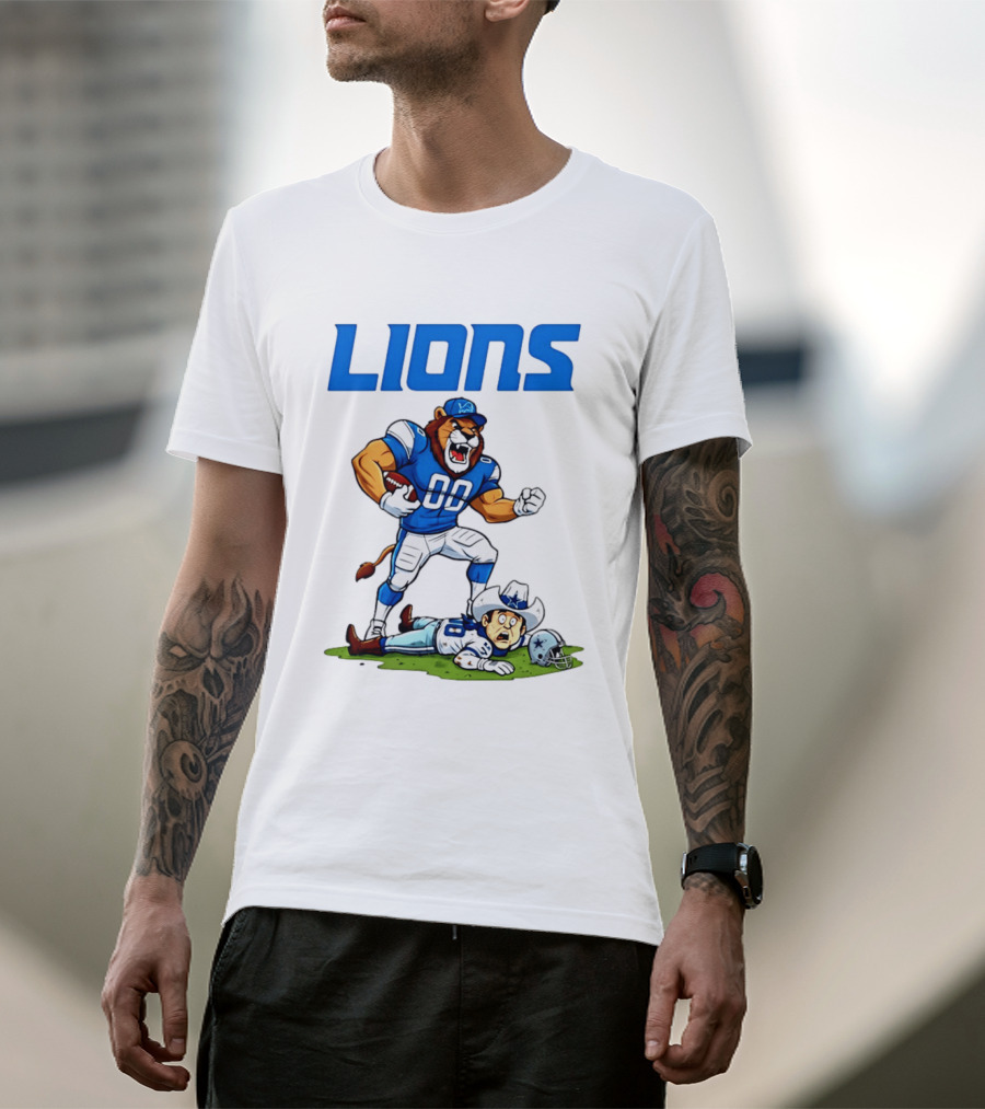 Detroit Lions Rivalry Victory Over Dallas Cowboys T-Shirt