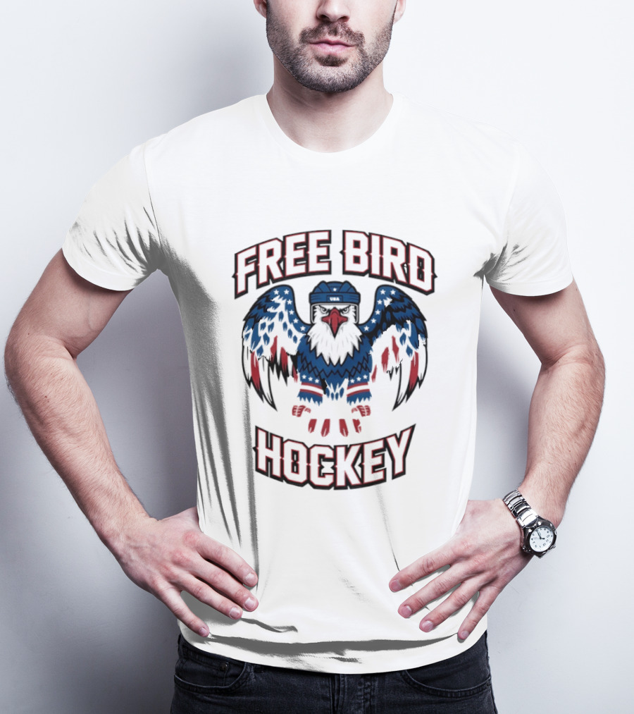 Free Bird Hockey Eagle T-Shirt