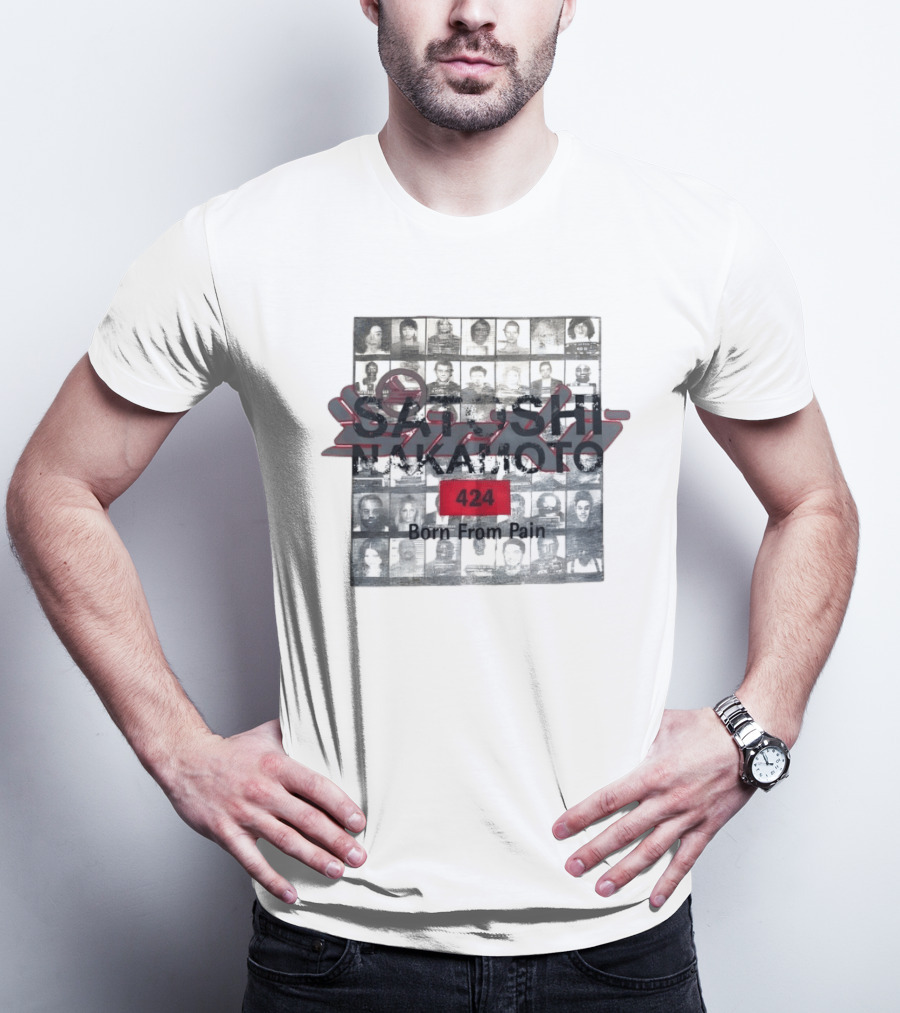 FourTwoFour On Fairfax Satoshi Nakamoto 424 Born From Pain T-Shirt