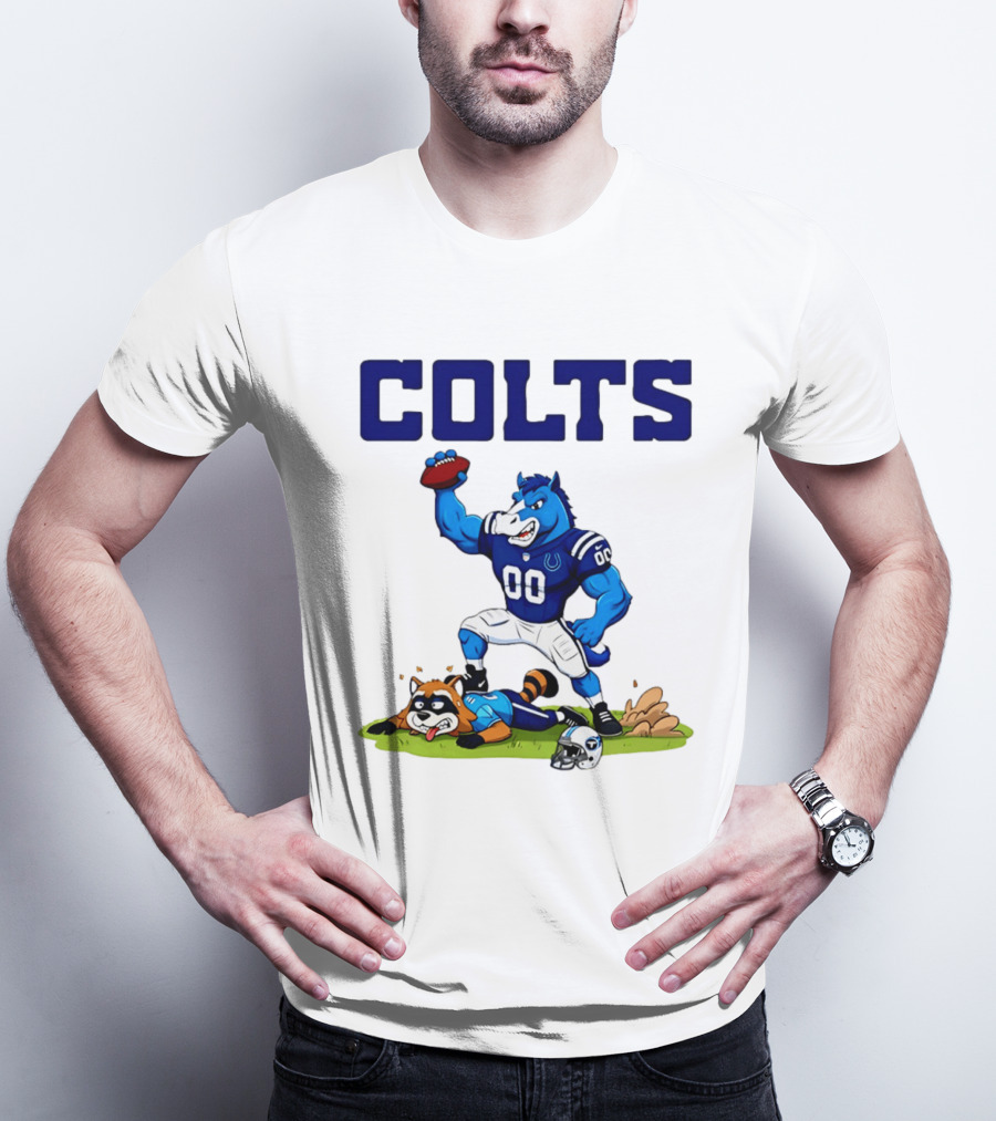 Indianapolis Colts Rivalry Over Tennessee Titans Cartoon T-Shirt