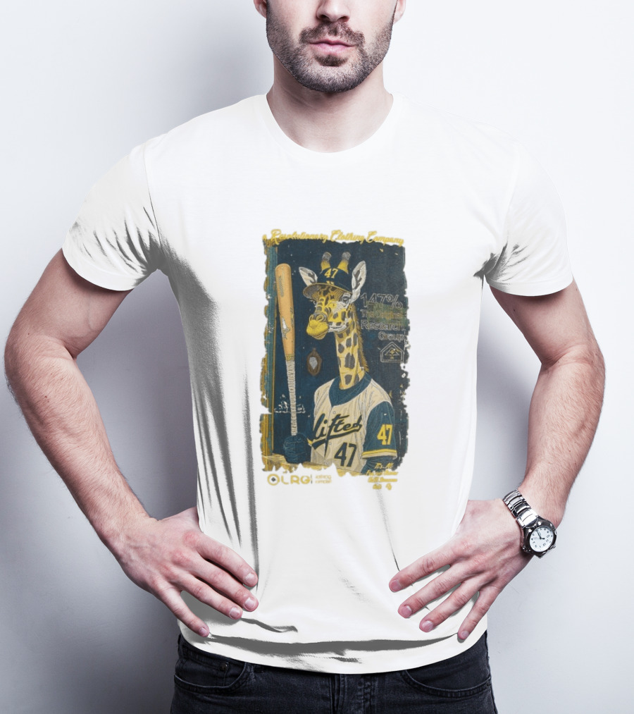 Lifted Research Group 147% Baseball Giraffe 47 T-Shirt