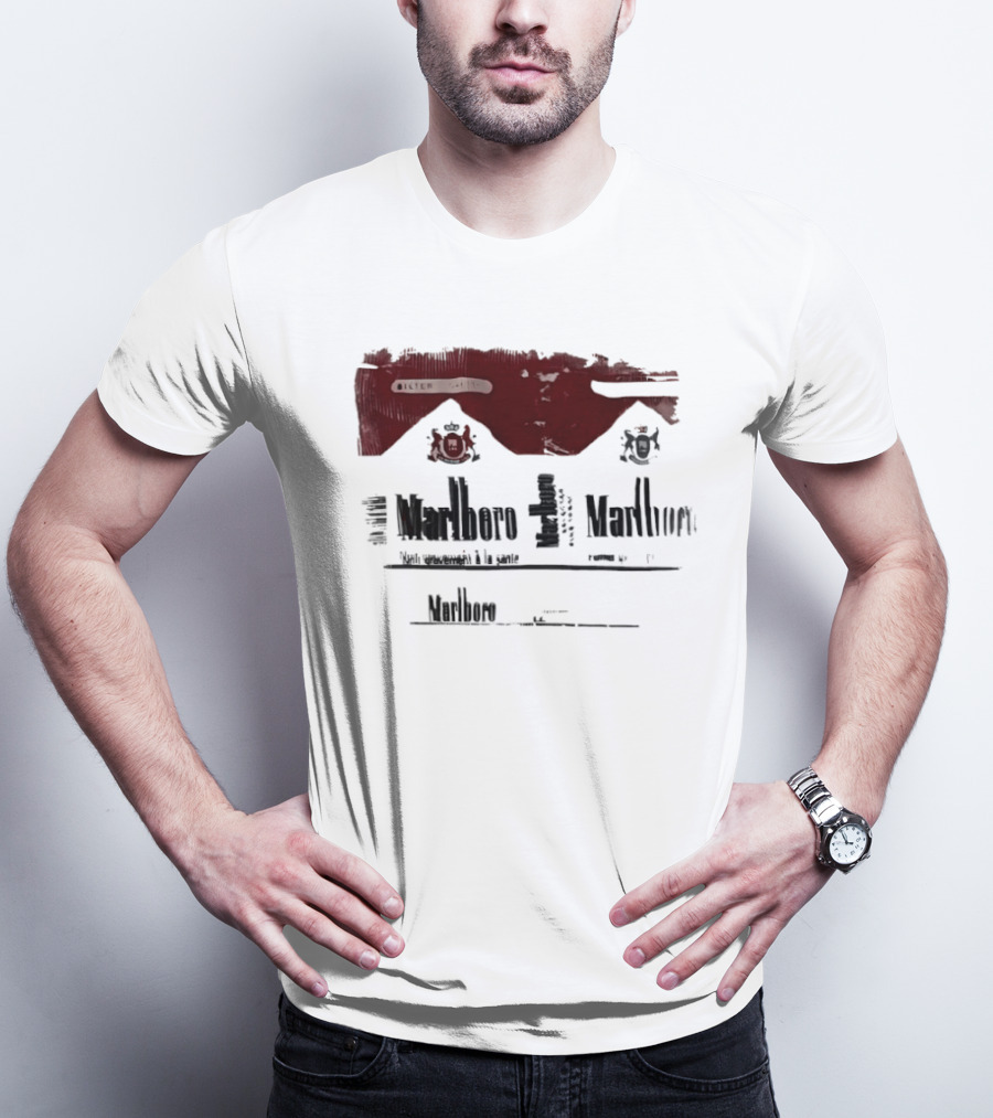 Marlboro Filter French Smoking Warning T-Shirt