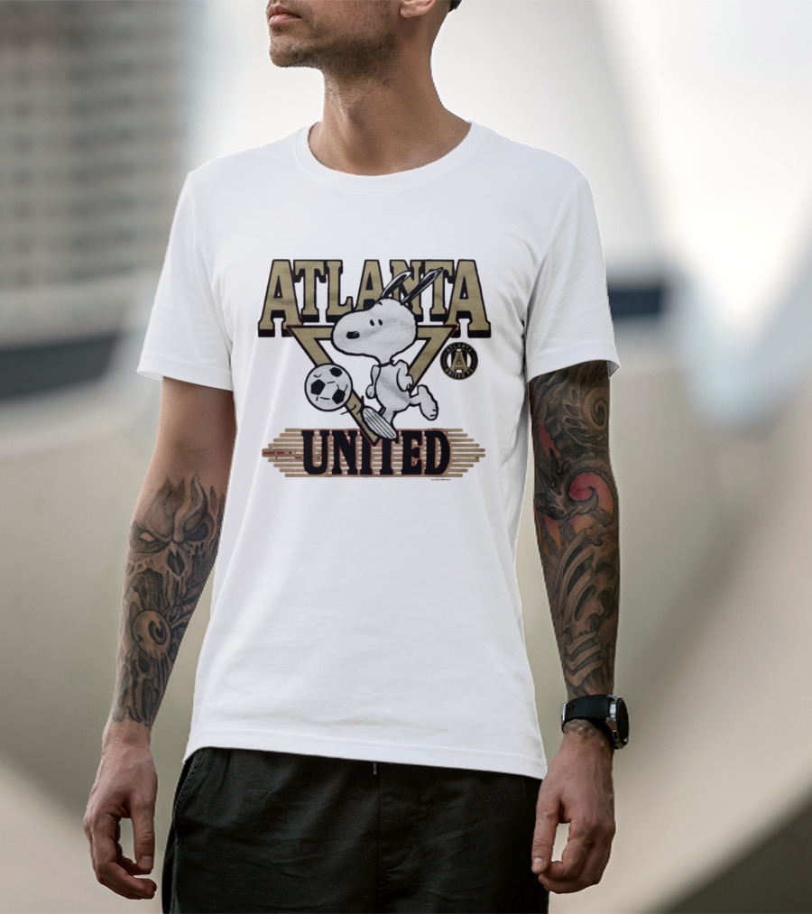 Atlanta United Snoopy Soccer Collaboration T-Shirt