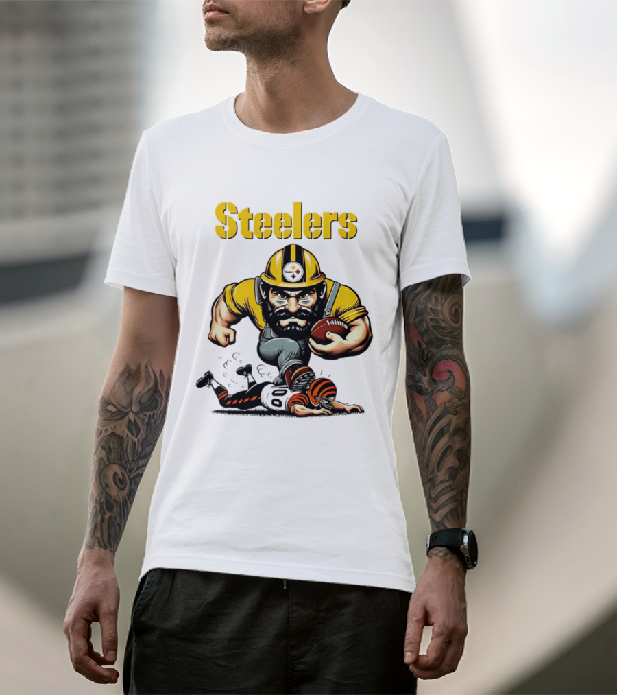 Steelers Dominate Bengals Rivalry Tough Football Showdown T-Shirt