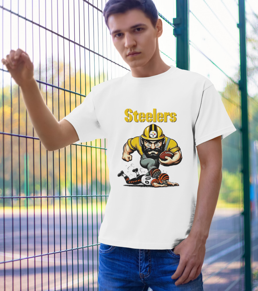 Steelers Dominate Bengals Rivalry Tough Football Showdown T-Shirt