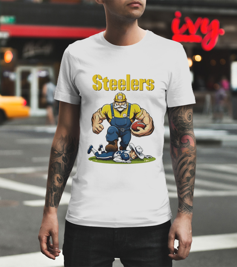 Pittsburgh Steelers Vs Dallas Cowboys Rivalries Football Cartoon T-Shirt