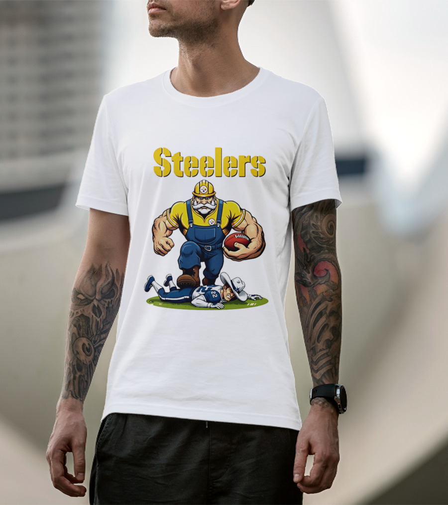Pittsburgh Steelers Vs Dallas Cowboys Rivalries Football Cartoon T-Shirt
