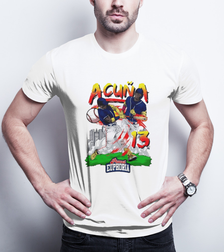Ronald Acuña Jr Planet Euphoria Number 13 Baseball T-Shirt