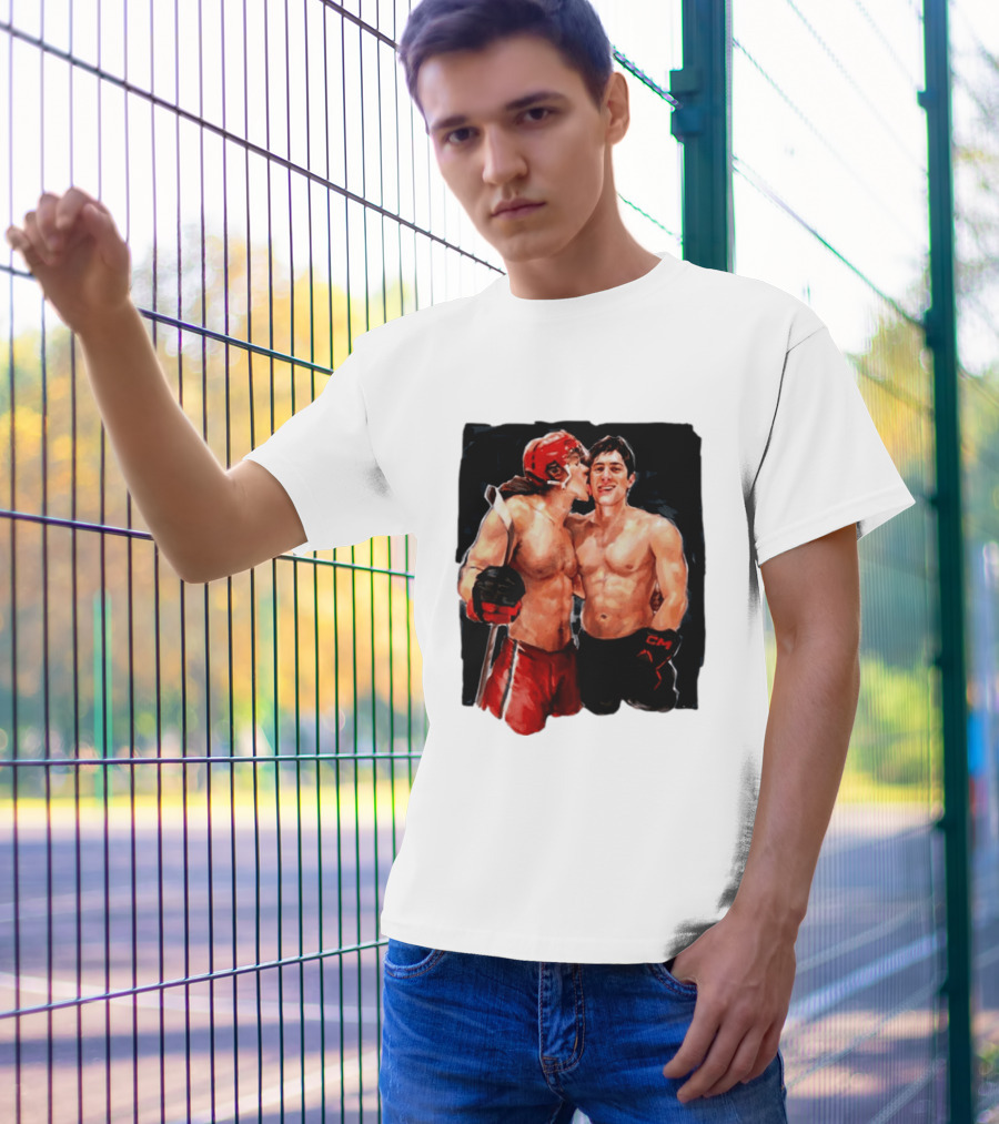 Shane Hollander Ilya Rosanov Gay Hockey Romance Painting T-Shirt