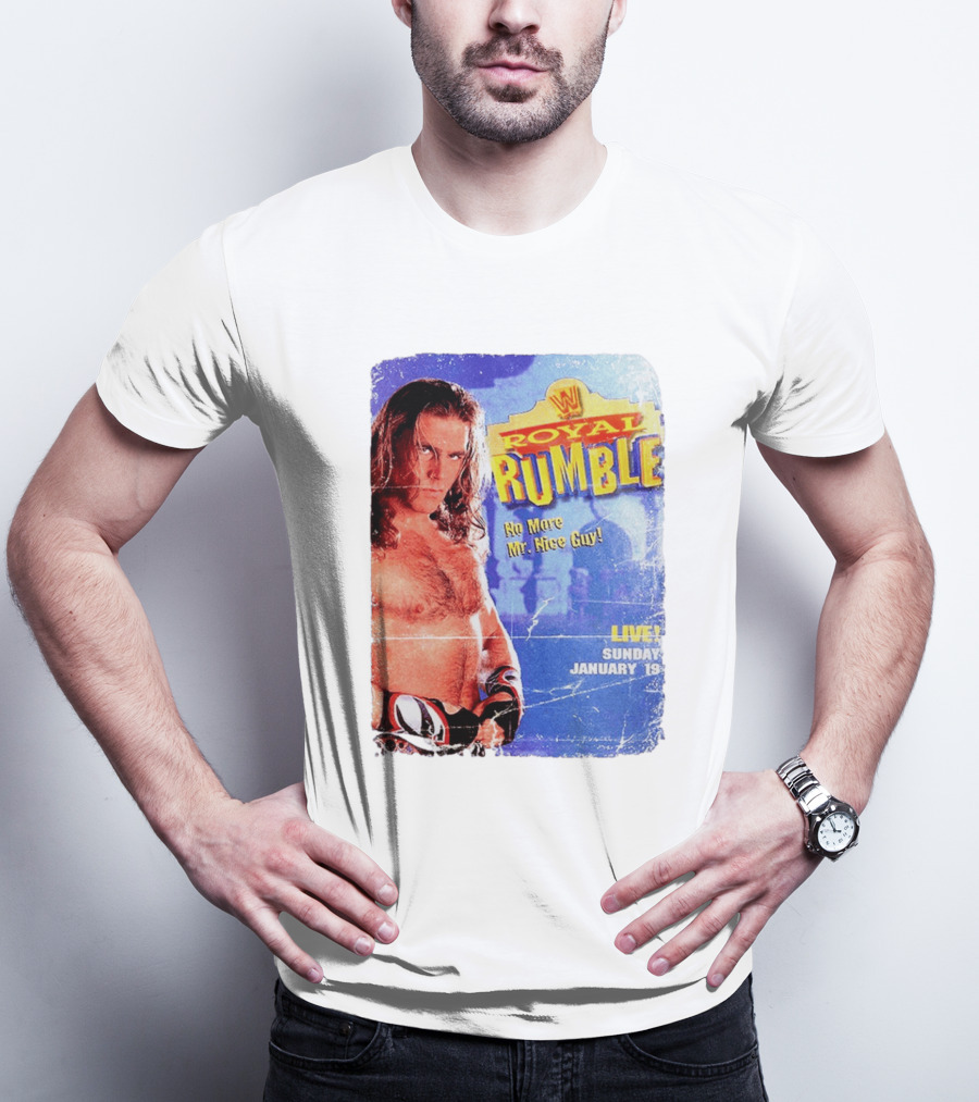 WWF Royal Rumble 1996 No More Mr. Nice Guy Live Sunday January 19 T-Shirt