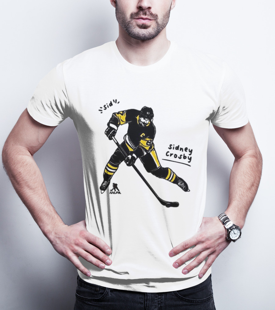 Sidney Crosby Pittsburgh Penguins Hockey Sid Cartoon Player T-Shirt