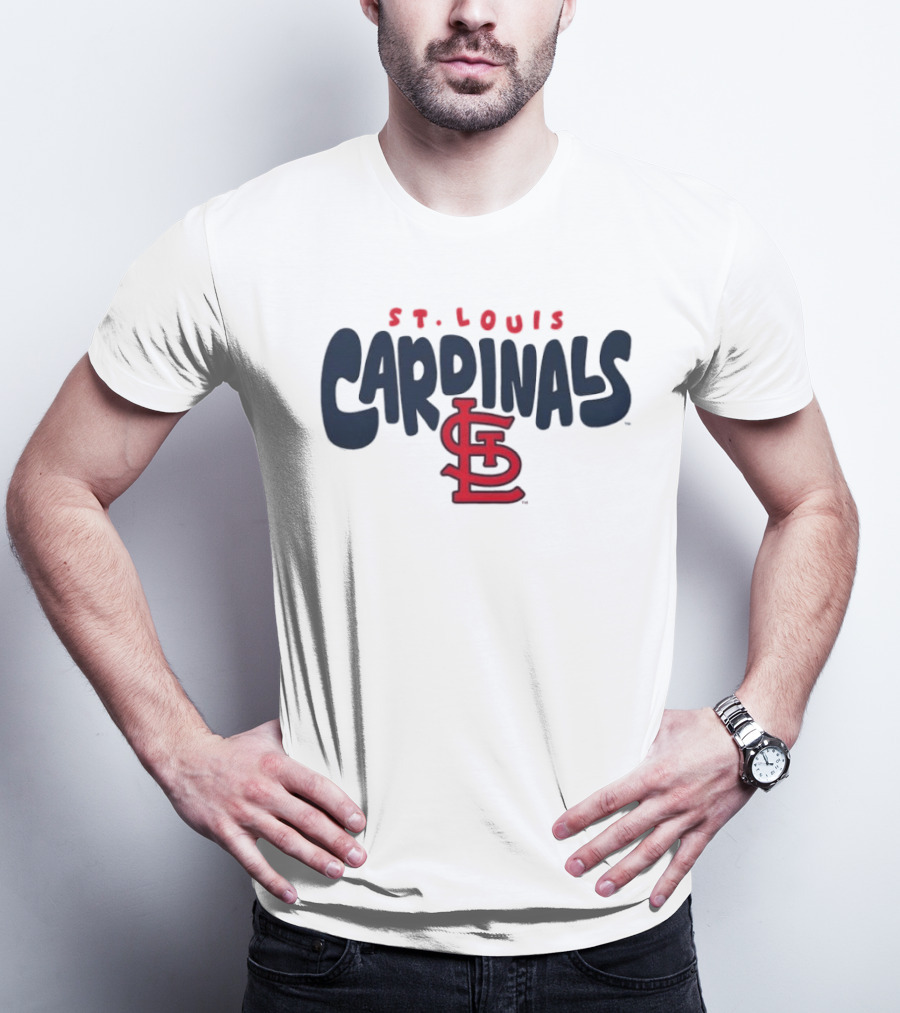 St Louis Cardinals Bubble Crew Neck STL T-Shirt