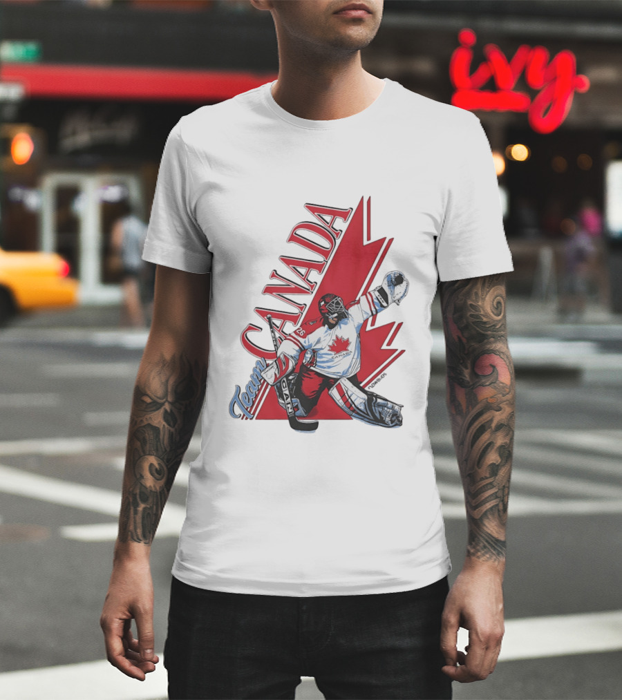 Team Canada Hockey Goalie Maple Leaf T-Shirt