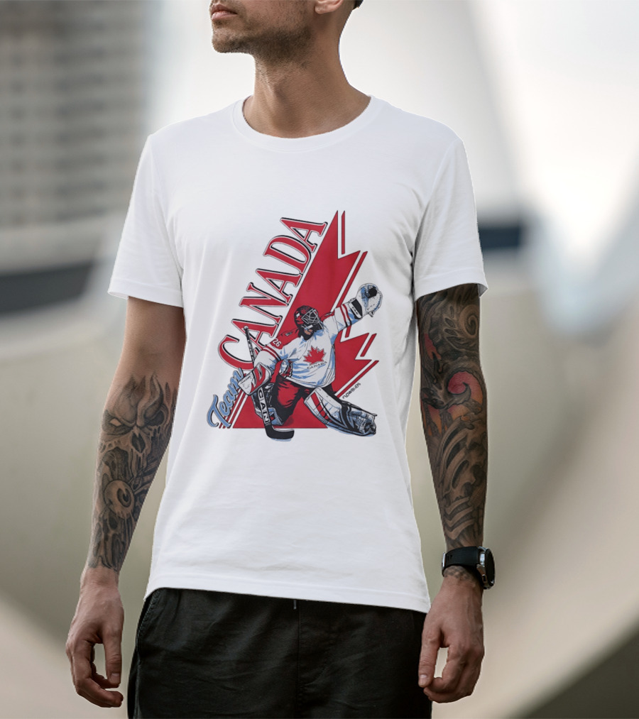 Team Canada Hockey Goalie Maple Leaf T-Shirt