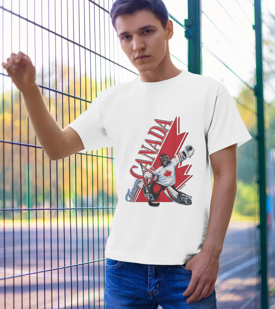 Team Canada Hockey Goalie Maple Leaf T-Shirt